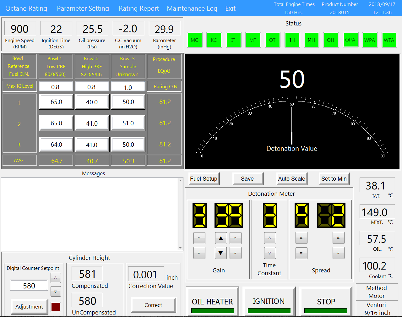 Cfr Octane Engine Accuracy Checking